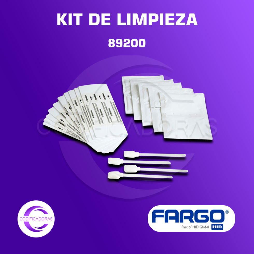 Kit De Limpieza Para Impresoras De Carnets Fargo HDP5000 – Codificadoras